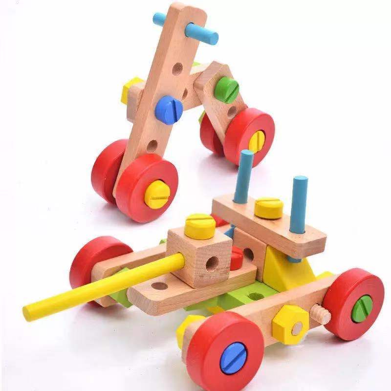 Wooden Blocks with Nut and Screw Toys 2 | Experihub Learning
